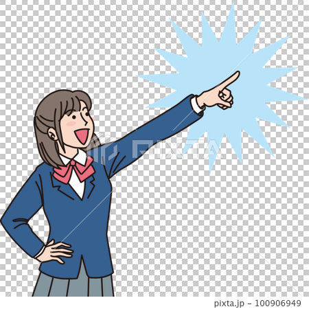 Aiming _ pointing _ student _ smiling... - Stock Illustration ...