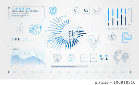 Set of infographic elements about currencies...のイラスト素材 [100918516] - PIXTA