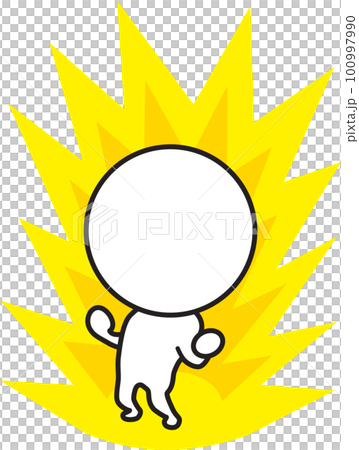 power ups! Stick Figures - Stock Illustration [100997990] - PIXTA