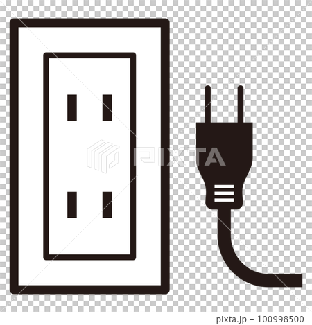 Plug And Outlet Clip Art Power Plug With Socket. Hand Holds The Plug.