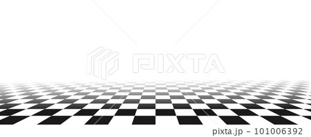Chess perspective floor background. Black and...のイラスト素材 [101006392] - PIXTA