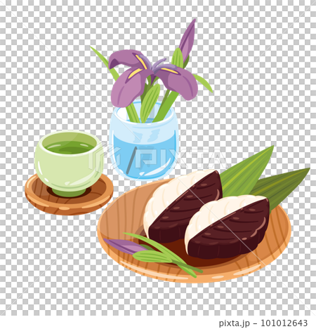 Hanashobu Green Tea Beko Mochi - Stock Illustration [101012643] - PIXTA