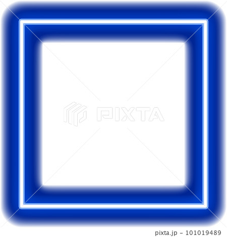 Neon geometric blue rectangle lineのイラスト素材 [101019489] - PIXTA