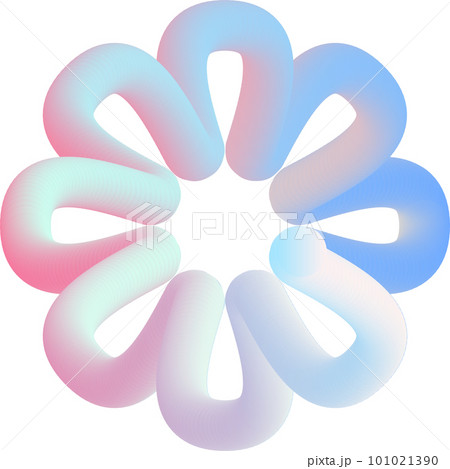 Abstract 3D shape gradient elementのイラスト素材 [101021390] - PIXTA