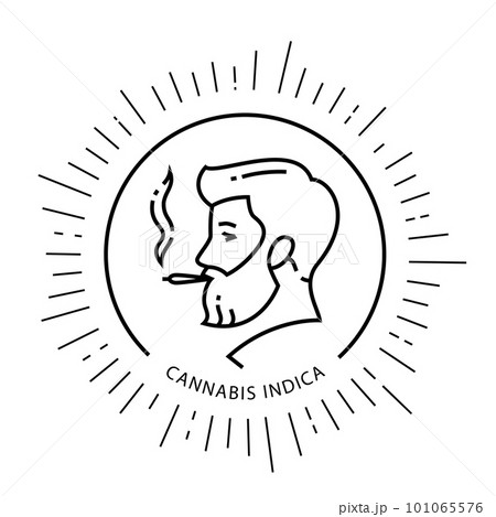 Cannabis Indica Logoのイラスト素材 [101065576] - PIXTA