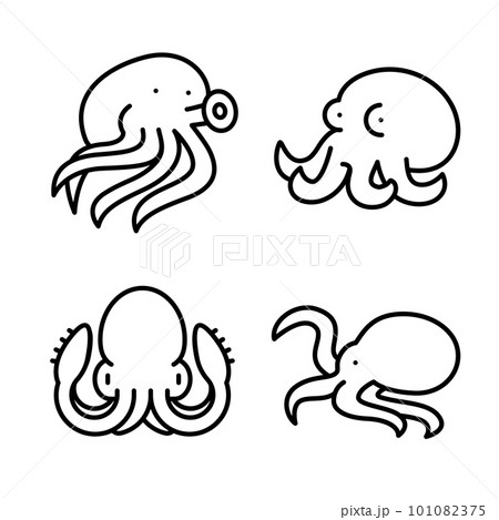 Octopus Drawing Outline Octopus Outline Embroidery Design
