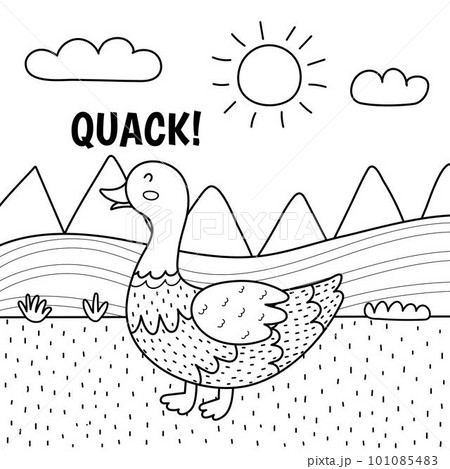 Quack Coloring Page