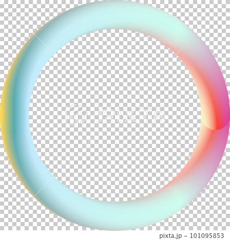 Colorful abstract 3D gradient elements graphic.のイラスト素材 [101095853] - PIXTA