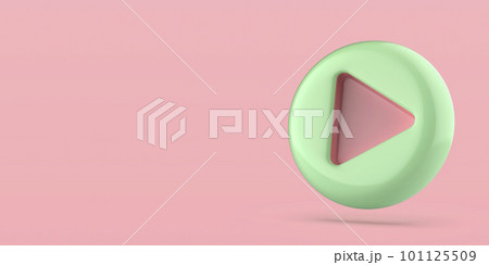 Plastic play button iconのイラスト素材 [101125509] - PIXTA