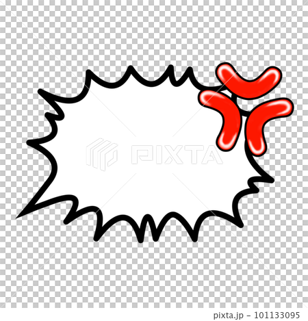 Explosive speech bubble with angry emotion symbol - Stock Illustration ...