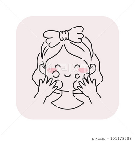 Skincare, Washing, Cleansing, Face Wash...のイラスト素材 [101178588] - PIXTA