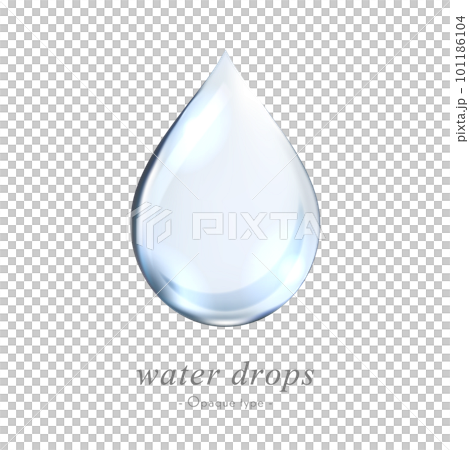 Vector data of water droplets (opaque type) - Stock Illustration ...