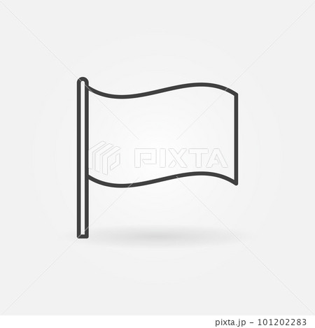 Flag vector concept minimal icon in thin line...のイラスト素材 [101202283] - PIXTA
