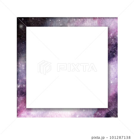 Galaxy sky square border. night sky frame.のイラスト素材 [101287138] - PIXTA