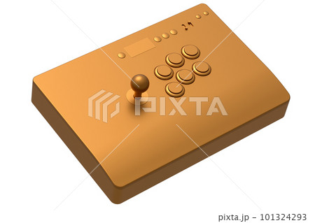 Vintage arcade stick with joystick with gold...のイラスト素材 [101324293] - PIXTA