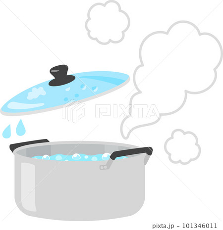 Boiling Water In A Pot Clipart