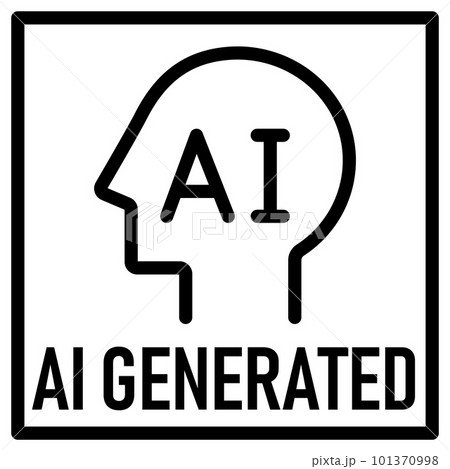 AI GENERATED アイコン AIが生成したコンテンツ用のアイコンのイラスト素材 [101370998] - PIXTA