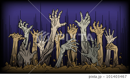 Zombie Hand Reaching Up