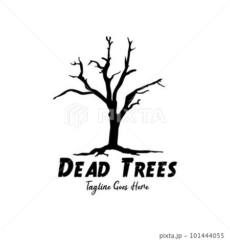 Leafless Dry Tree Vector Design, Dead Tree Logoのイラスト素材 [101444055] - PIXTA