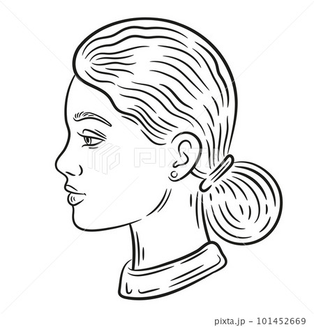 Female Head Profile Outline