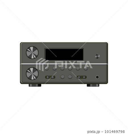 stereo av receiver cartoon vector illustrationのイラスト素材 [101469798] - PIXTA