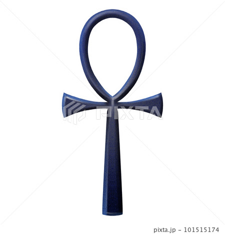 A blue ankh symbol in the style of digital...のイラスト素材 [101515174] - PIXTA