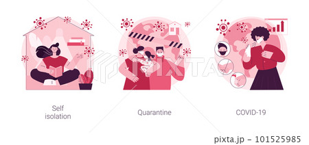 Coronavirus world pandemic abstract concept...のイラスト素材 [101525985] - PIXTA