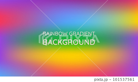 Rainbow gradient horizontal blurry background.のイラスト素材 [101537561] - PIXTA