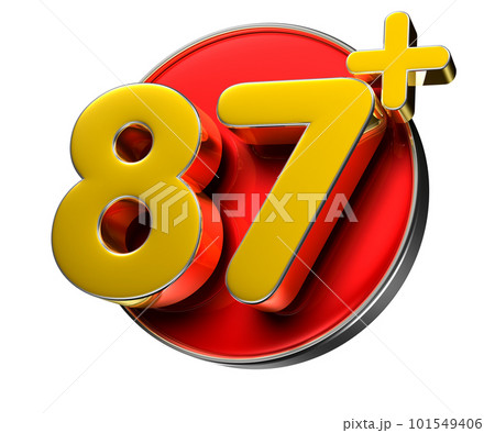 87 plus 3D.のイラスト素材 [101549406] - PIXTA