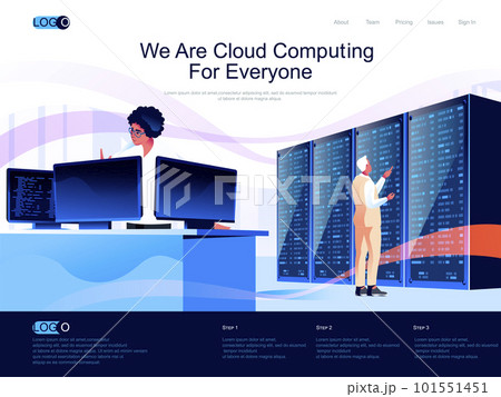 We are Cloud Computing for everyone isometric...のイラスト素材 [101551451] - PIXTA
