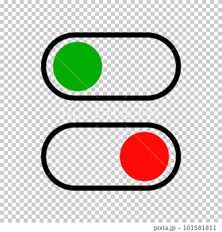 Power on and power off slider switch icon.... - Stock Illustration ...