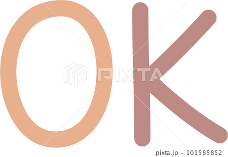 ok text transparent iconのイラスト素材 [101585852] - PIXTA
