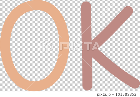 ok text transparent iconのイラスト素材 [101585852] - PIXTA