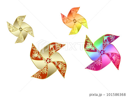 風車のイラストセットのイラスト素材 [101586368] - PIXTA