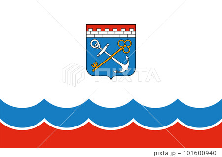 Flag of Leningrad Oblast (Russian Federation,...のイラスト素材 [101600940] - PIXTA