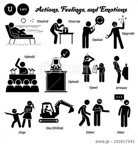 Stick figure human people man action, feelings,...のイラスト素材 [101617341 ...