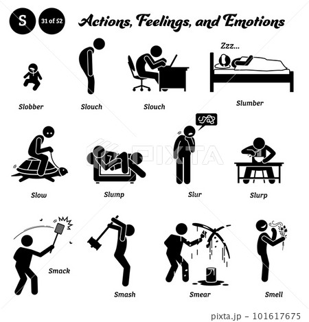 Stick figure human people man action, feelings,...のイラスト素材 [101617675 ...