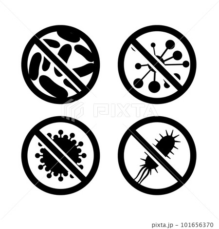 Antibacterial antiviral icon germ. Virus...のイラスト素材 [101656370] - PIXTA