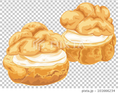 Cream puff - Stock Illustration [101666234] - PIXTA