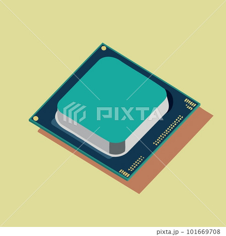 Computer Central Processing Unitのイラスト素材 [101669708] - PIXTA