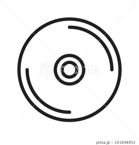 CD icon vector image. Suitable for mobile apps,...のイラスト素材 [101698952 ...