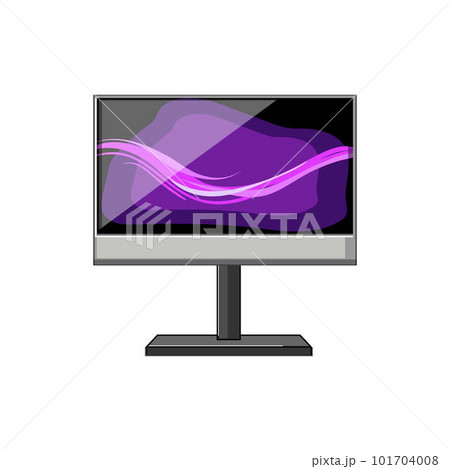 business monitor pc cartoon vector illustrationのイラスト素材 [101704008] - PIXTA