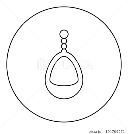 Ear-ring jewelry pendant earrings luxury bijou...のイラスト素材 [101709971 ...