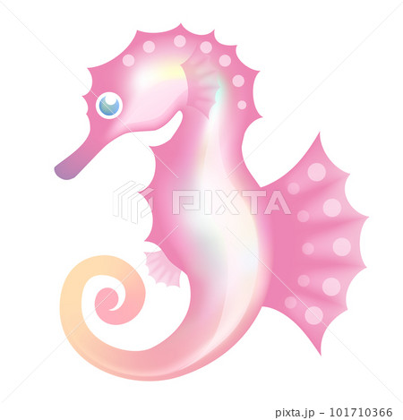 Pink Seahorse Clip Art