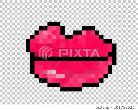 pixel art of lips - Stock Illustration [101758623] - PIXTA