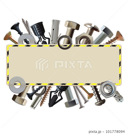 Vector Construction Frame with Fastenersのイラスト素材 [101778094] - PIXTA