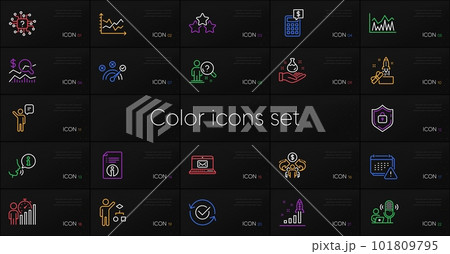 Set of Algorithm, Notification and Calculator...のイラスト素材 [101809795] - PIXTA