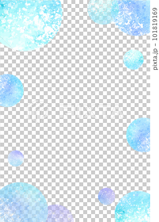 Watercolor texture polka dot frame vertical... - Stock Illustration ...
