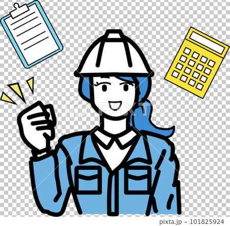 Female Cartoon General Contractor