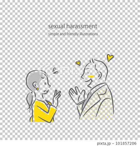 A young female employee who is irritated by a... - Stock Illustration ...